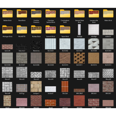 Pack Texturas Tijolos e Blocos BIM REVIT